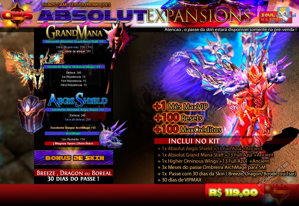 Loja Mu Chaos | Itens Mu para seu Personagem, Promoções, Set Full e Vip!