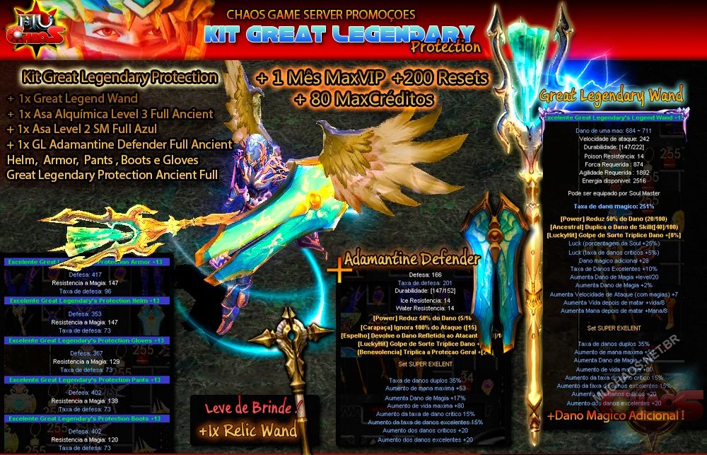 Loja Mu Chaos | Itens Mu para seu Personagem, Promoções, Set Full e Vip!